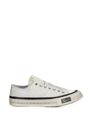 Visvim Logo-patch Lace-up Sneakers - Neutrals