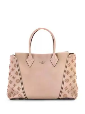 LOUIS VUITTON Veau Cachemire Calfskin Pm Tote Bag - Neutrals