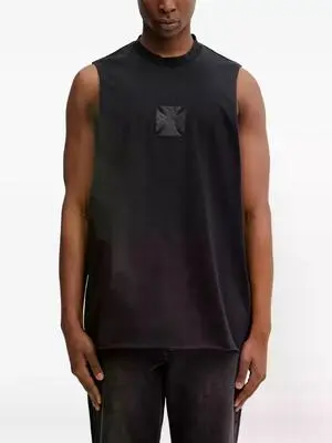 Vetements Logo-patch Tank - Black