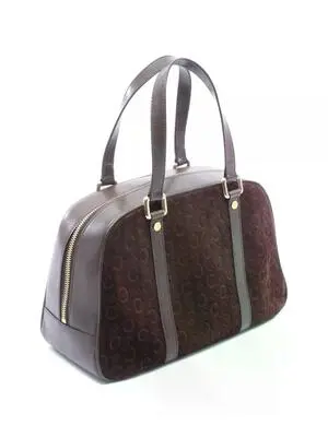 Celine C Macadam Leather Tote Bag