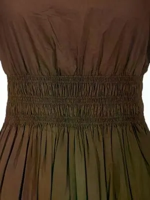 Matteau Shirred-waist Midi Dress