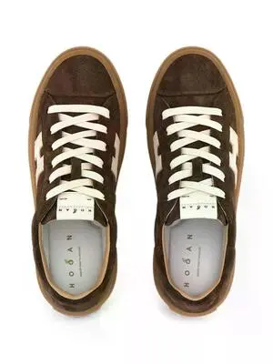 Hogan Crosswind Suede Sneakers With H-branding