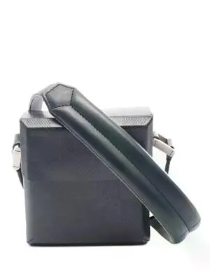 LOUIS VUITTON Damier Glacé Marty Shoulder Bag - Blue