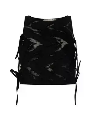 PARAMIDONNA Margaret Side-tie Top - Black