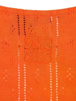 Loewe Jacquard-knit Midi Dress - Orange