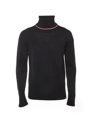 Moncler Virgin Wool Turtleneck Sweater - Blue