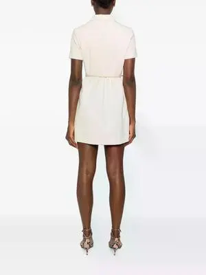 Max Mara Belted Button-front Mini Dress