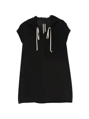 Rick Owens Hooded Drawstring-fastening Mini Dress