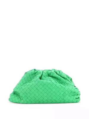 Bottega Veneta The Pouch Intrecciato Nappa Teen Crossbody Bag - Green