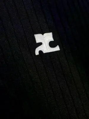 COURREGES Logo-patch Sweater