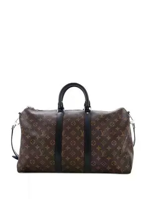 LOUIS VUITTON Keepall Bandouliere 45 Macassar Travel Bag - Brown