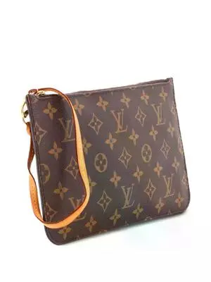 LOUIS VUITTON Monogram Canvas Pochette Pouch - Brown