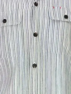 Isaia Striped Short-sleeved Shirt
