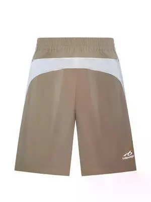 Balenciaga Logo Print Shorts - Grey