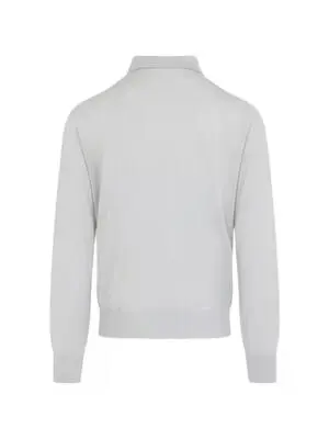 TOM FORD Long-sleeves Polo Shirt - Grey