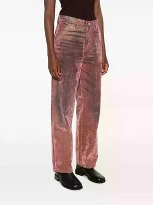 HAIKURE Washed-effect Hammer-loop Jeans