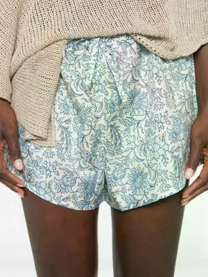 MC2 SAINT BARTH Kammy Batik-print Silk Shorts