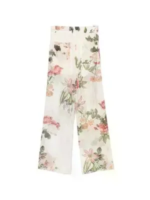 VICOLO Floral Print Trousers