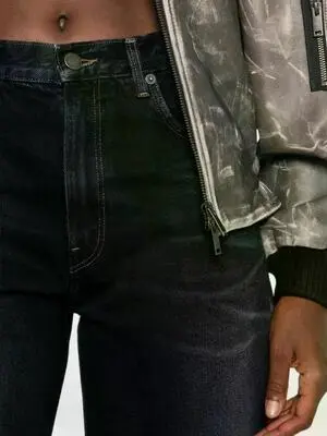 HAIKURE Faded Barrel-leg Jeans