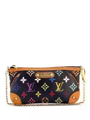 LOUIS VUITTON Millia Pochette Monogram Multicolor Mm Clutch Bag
