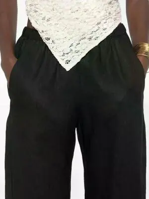 Enza Costa Elasticated Waist Wide-leg Trousers