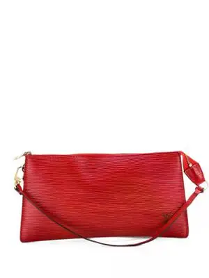 LOUIS VUITTON Pochette Accessoires Epi Leather Clutch Bag