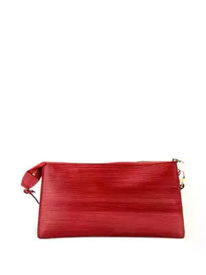 LOUIS VUITTON Pochette Accessoires Epi Leather Clutch Bag - Red