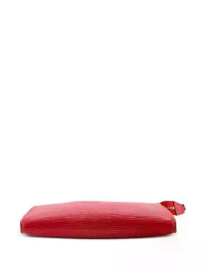 LOUIS VUITTON Pochette Accessoires Epi Leather Clutch Bag - Red