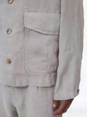 Closed Button-fastening Flap-pocket Jacket