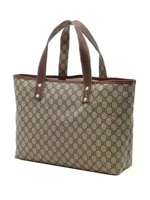 Gucci Gg Supreme Web Loop Tote Bag