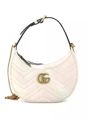 Gucci Gg Marmont Matelassé Leather Mini Hobo Bag - Neutrals