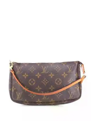 LOUIS VUITTON Pochette Accessoires Nm Monogram Canvas Clutch Bag - Brown