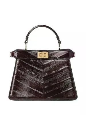 Fendi Petite Peekaboo Iseeu Leather Tote Bag