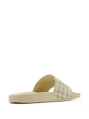 Burberry Check-pattern Slides