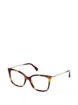 Max Mara Tortoiseshell-effect Cat-eye Glasses