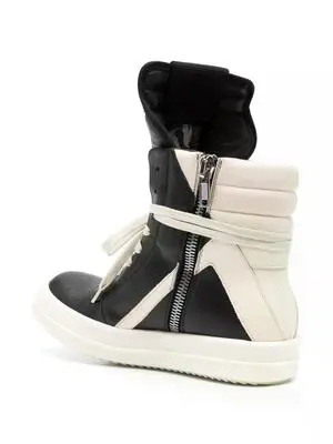 Rick Owens Geobasket Leather Sneakers