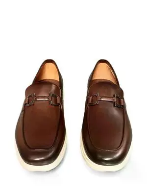 FERRAGAMO Gancini Plaque Loafers