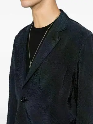 Giorgio Armani Textured Single-breasted Blazer