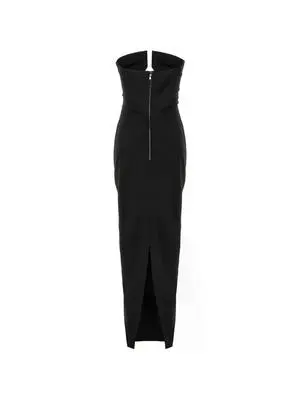 Rick Owens Maxi Prong Gown Cut-out Dress - Black
