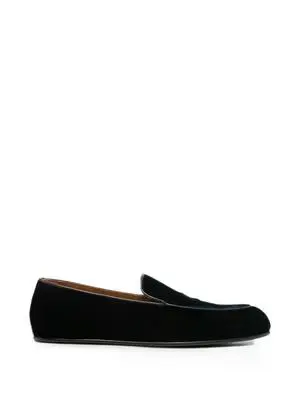 TOM FORD Piped Velvet Loafers - Blue