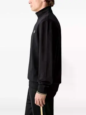 Fred Perry Quarter-zip Sweater With Embroidered Logo