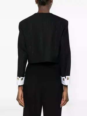Sandro Striped Cropped Blazer
