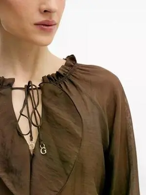 Guess Ruffled Tie-fastening Blouse