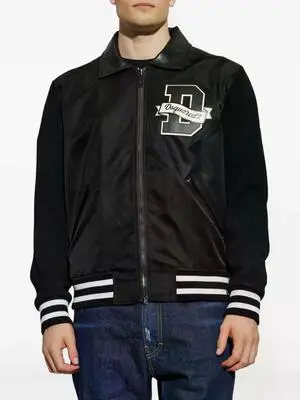 Dsquared2 Logo Patch Panelled Bomber Jacket