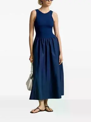 Polo Ralph Lauren Sleeveless A-line Maxi Dress - Blue