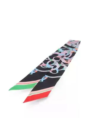 Hermès Twilly Cavalcador Scarf - Black
