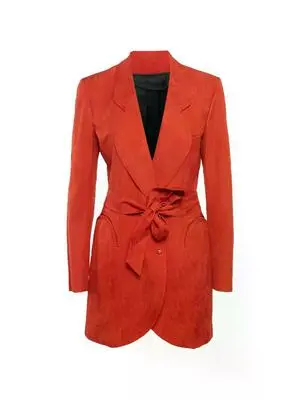 BLAZÉ MILANO Belted Jacquard Blazer