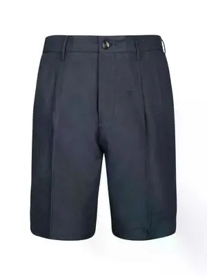 DELL'OGLIO Pleated Tailored Shorts - Blue