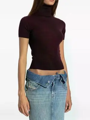 Dsquared2 Roll-neck Short-sleeve Sweater - Red