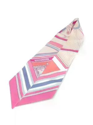 Hermès Graphic-print Scarf - Pink